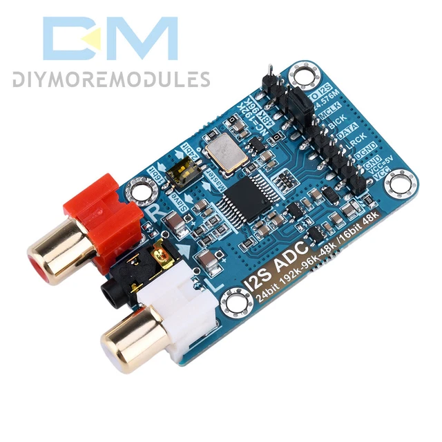 I2S ADC AUDIO I2S Capture Card Module Master Slave Mode Development ...