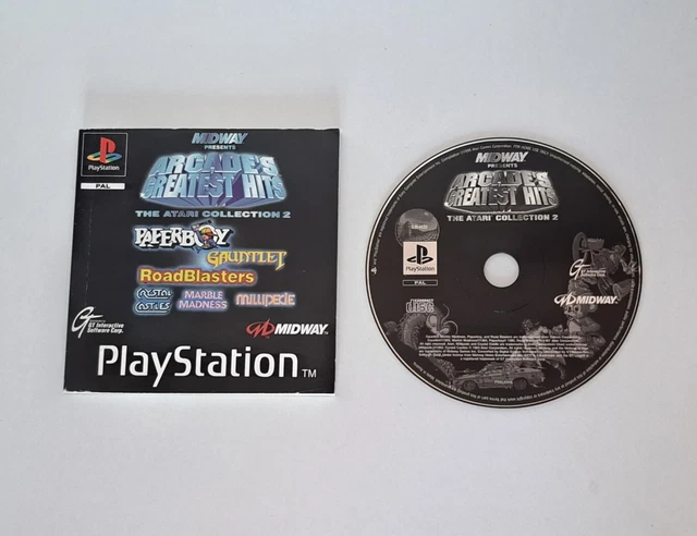 ARCADES GREATEST HITS the Atari Collection 2 (PS1) Playstation 1 manuel ...