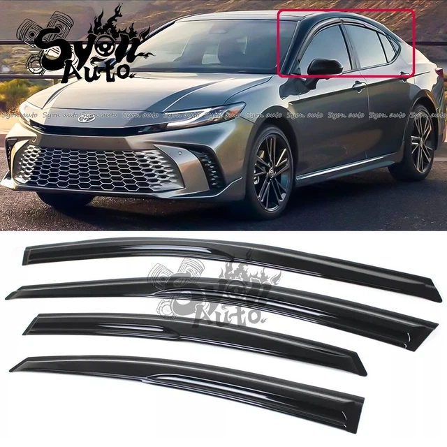 FOR 2025+ TOYOTA Camry Mugen Style Jdm 3D Wavy Window Visor Rain Guard ...