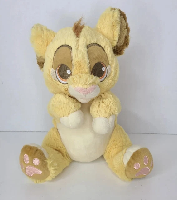 DISNEY THE LION King Baby Simba Cub Plush Tan 11" Stuffed Animal Soft ...
