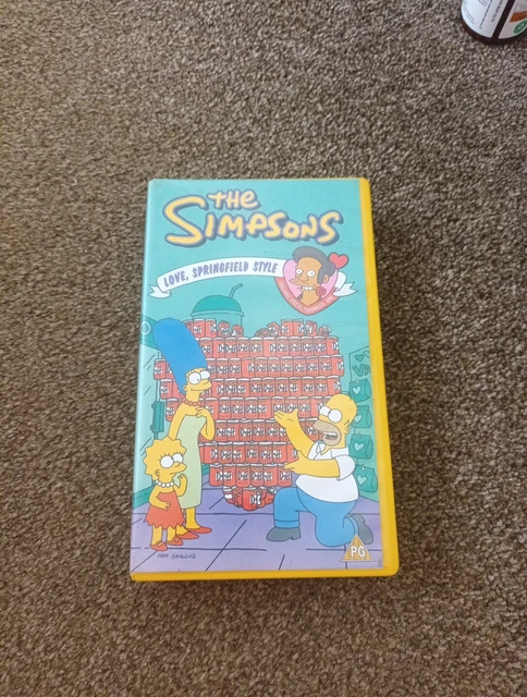 THE SIMPSONS LOVE, Springfield Style, Animated), VHS 2001, Video Tape £ ...