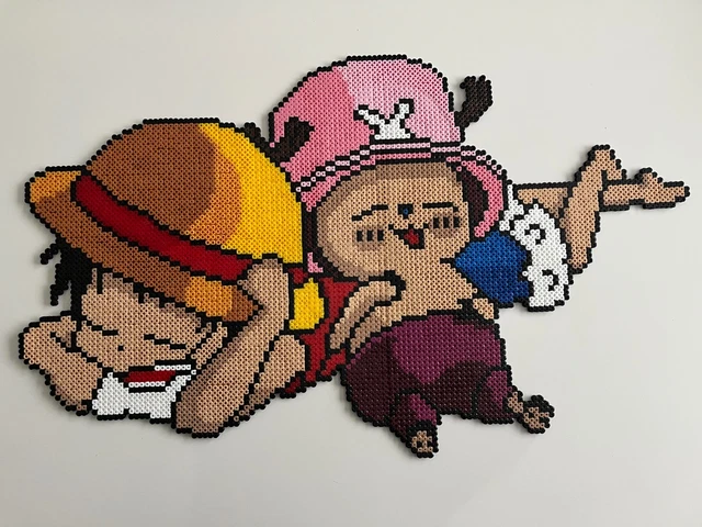 PIXEL ART / Perles A Repasser Luffy Et Chopper Dans One Piece EUR 43,00 ...