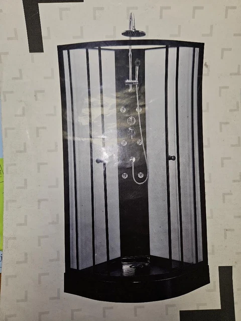 CABINE DE DOUCHE Complète En Kit 120 X 80 X 224 Cm (Bac À Douche Inclus ...