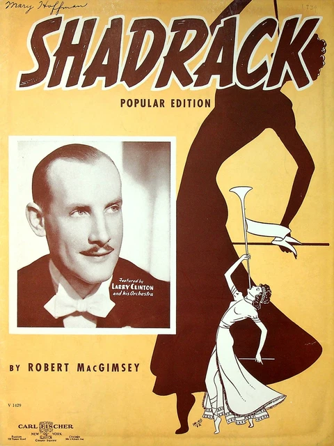 SHADRACK SHEET MUSIC #0 VG 1931 Low Grade £7.51 - PicClick UK