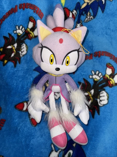 BLAZE THE CAT Great Eastern Entertainment 12" Plush Sonic The Hedgehog ...