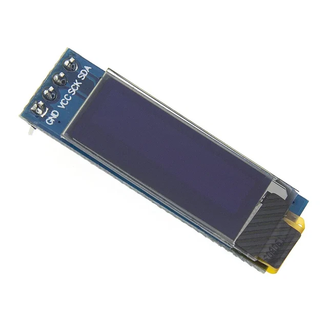 Oled Display 091and 128x32 Blue White I2c Iic Ssd1306 Arduino Rasp Pi Soldered 750 Picclick Au 