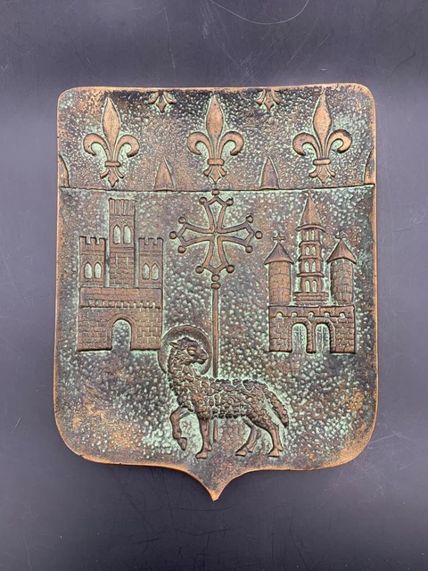 MAX LE VERRIER - Coupe vide-poche en bronze Blason Armes de Toulouse ...
