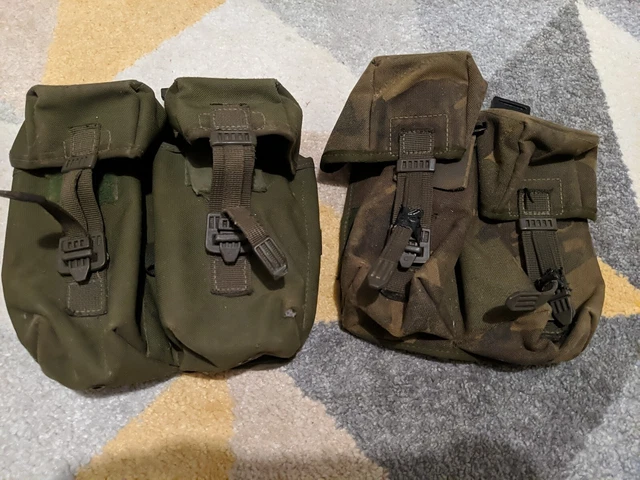 BRITISH ARMY PLCE Universal Ammunition / Double Magazine Pouch DPM ...
