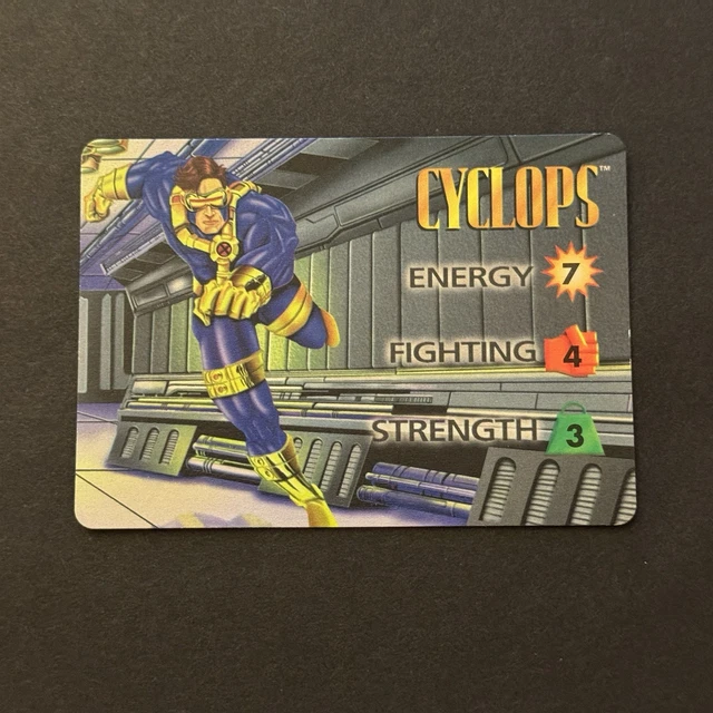 CYCLOPS 3-STAT Character Card NEVER PLAYED *** Marvel Overpower CCG £1. ...