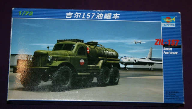 TRUMPETER ZIL-157 SOVIET Fuel Truck 1:72 scale model kit 01102. £9.19 ...