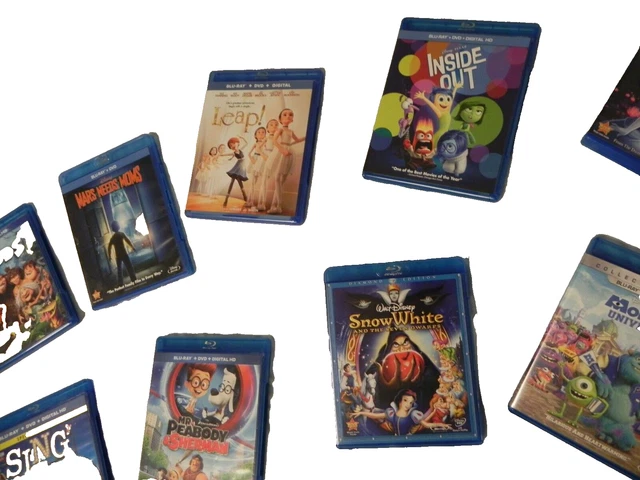 ALL MULTI DISC BLU-RAY LOT - 9 MOVIES - DISNEY PIXAR / DREAMWORKS $29. ...