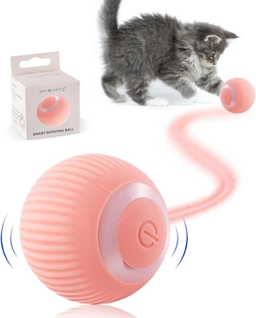 INTERACTIVE CAT BALL Toy, Intelligent Indoor Automatic Moving Ball ...