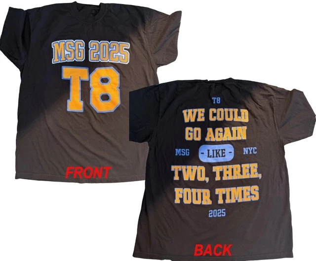NEW! TATE MCRAE 2025 Miss Possessive Tour Madison Square Garden Event T ...