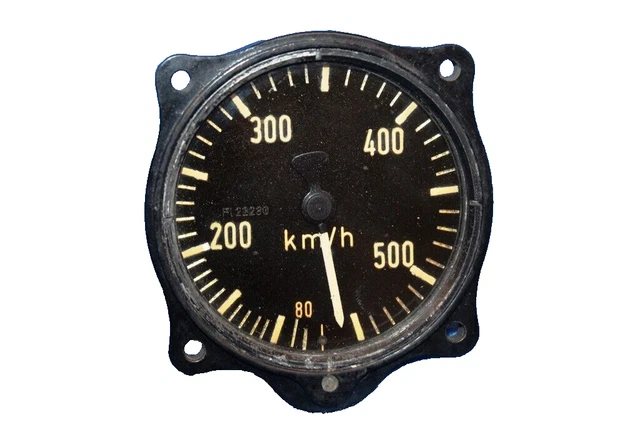 WW2 LUFTWAFFE HEINKEL HE 111 Aircraft Speed Indicator by Bruhn - Fl ...