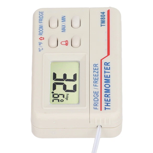 REFRIGERATOR THERMOMETER DIGITAL Fridge Freezer Temperature Meter ...