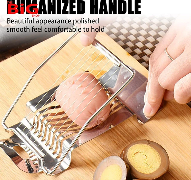 STAINLESS STEEL EGG Slicer for Hard Boiled Eggs - Multifunctional Tool ...
