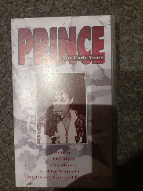 PRINCE THE EARLY Years VHS Video Tape £2.77 - PicClick UK