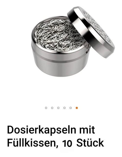 10X ORIGINAL STORZ & Bickel Dosierkapseln mit Füllkissen für Mighty+ ...