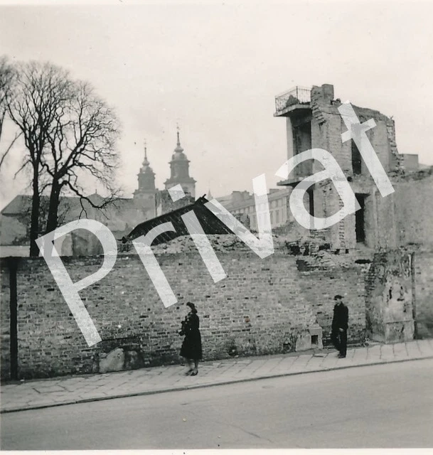 FOTO WK2 WARSCHAU Straßenszene neue Welt Ruinen Polen M1.29 EUR 37,90 ...