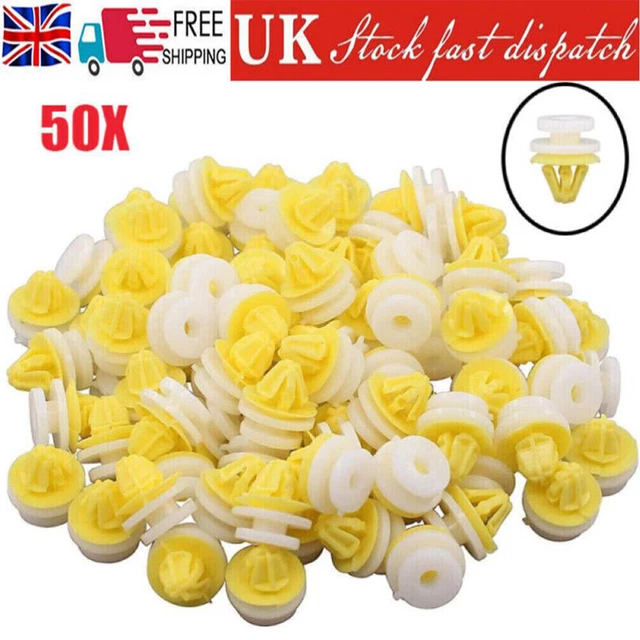 50 X DOOR MOULDING TRIM Wheel Arch CLIPS FOR LAND ROVER DISCOVERY 3 ...