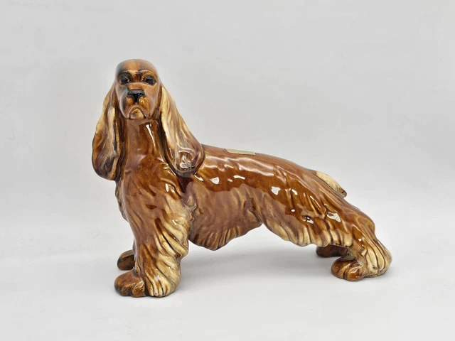 FIGURINE VINTAGE ANNÉES 1950 Haeger Ceramic Cocker Spaniel Dog ...