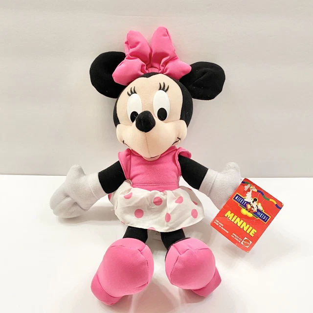 MATTEL ARCOTOYS DISNEY Minnie Mouse Plush Stuffed Animal Toy 15” Mickey ...