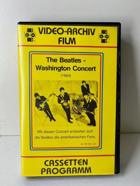 THE BEATLES WASHINGTON Concert 1964 On VHS Video Cassette Tapes £29.99 ...