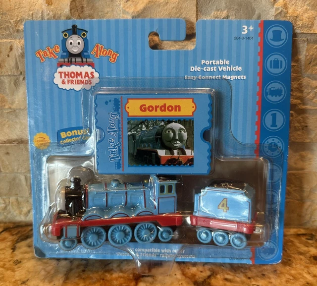 TAKE ALONG THOMAS & Friends Gordon Die-cast Train Blue Metallic ...
