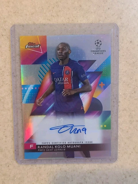 2023-24 TOPPS FINEST UEFA Randal Kolo Muani RIFRATTORE AUTO #A-RK PSG ... 2023-24 TOPPS FINEST UEFA Randal Kolo Muani RIFRATTORE AUTO #A-RK PSG ...