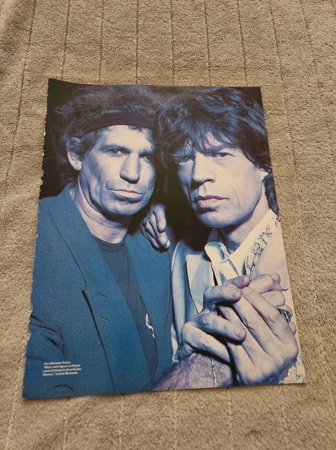 FPOT321 MAGAZINE PICTURE Pin Up/Poster 12X9" Mick Jagger & Keith Richards £8.99 - PicClick UK