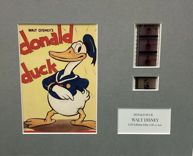 DONALD DUCK CARTOON . 35mm Film Cell Mounted Display £26.65 - PicClick UK
