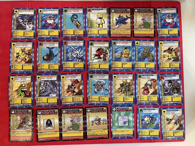 28 KARTEN, DIGIMON Collectible Card Game, Retro, Oldschool, Alt, 1997 ...