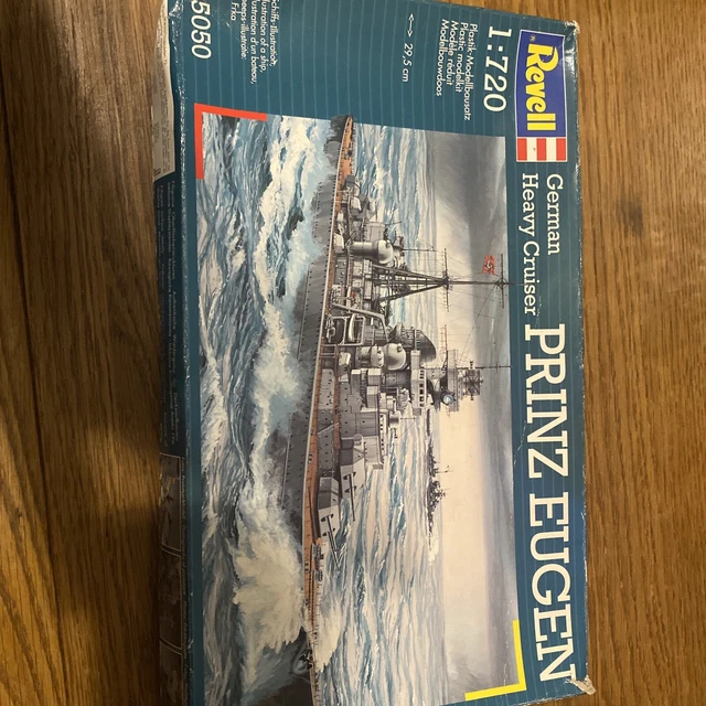 REVELL 05050 GERMAN Heavy Cruiser Prinz Eugen 1/720 scale plastic Model ...