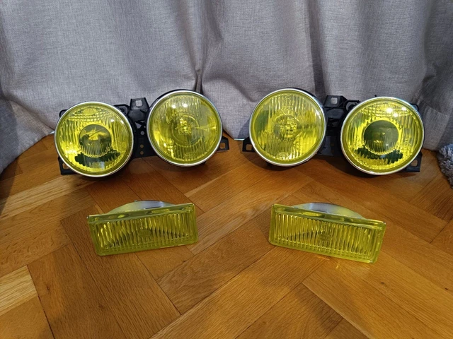 BMW E30 SMILEY Headlights Fully Refurbished + Yellow PPF + New Fog ...