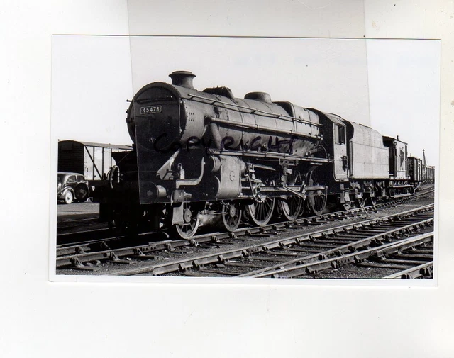 RAIL PHOTO LMS 460 Black 5 45473 Dundee shed Angus LNER HBR £2.69 ...