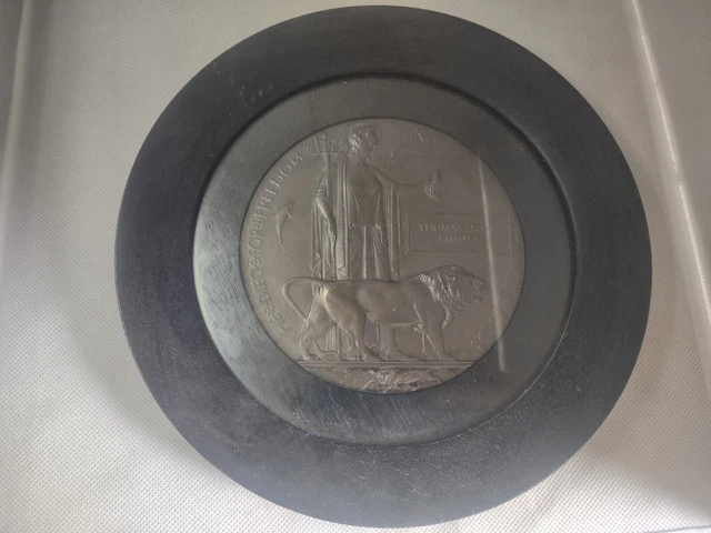 WW1 DEAD MAN'S Penny, Death Penny, wooden frame £100.00 - PicClick UK