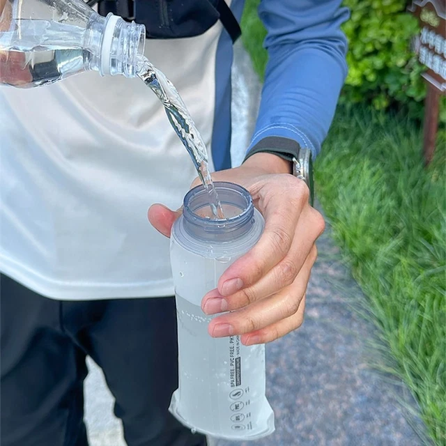 LIGHTWEIGHT FOLDING SPORT Water Bottle Folding Design Running Water Cup ...