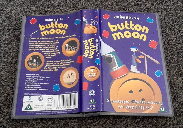 BUTTON MOON ANIMALS On Button Moon 5 Episodes Pal Vhs Video Children ...