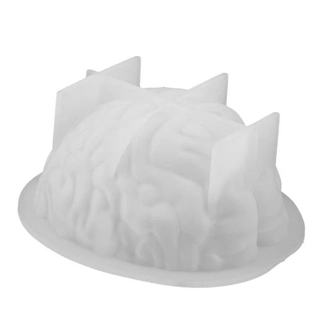 HALLOWEEN CANDLE MOLD Scary Human Brain Shape Mold Silicone Mold For ...