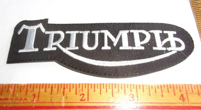 VINTAGE TRIUMPH LOGO patch collectible old British motorcycle biker ...