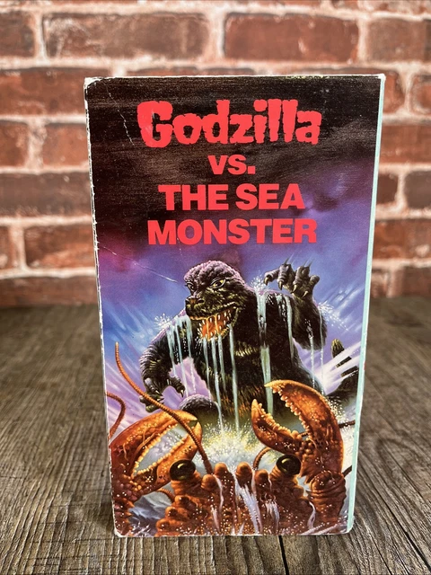 GODZILLA VS. VERSUS The Sea Monster 1967 (1987) Video Treasures VHS ...