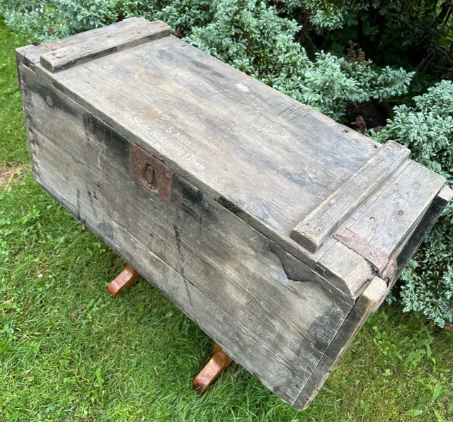 WW2 GERMAN SIGNAL Flare Ammo Box dxd 43 WaA163 – 500 cartuccia luminosa ...