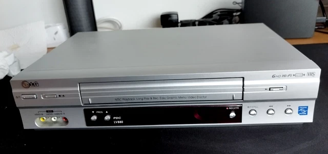 LG LV880 NICAM HI-FI VHS Video Cassette Recorder VCR 6 Head Long Play £ ...