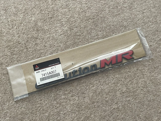 GENUINE MITSUBISHI LANCER Evolution MR Boot Badge EVO 7 8 9 £79.00 ...