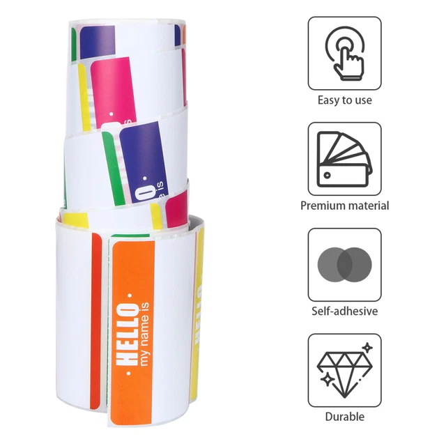 MARK STICKERS LABEL Label Sticker Barcode Sticker Label Plain Name Tags ...