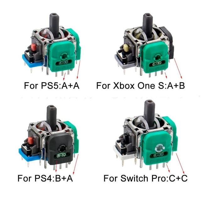 1 PAIR MICRO Joysticks Potentiometer for PS5/PS4/Switch/Pro/Xbox One ...