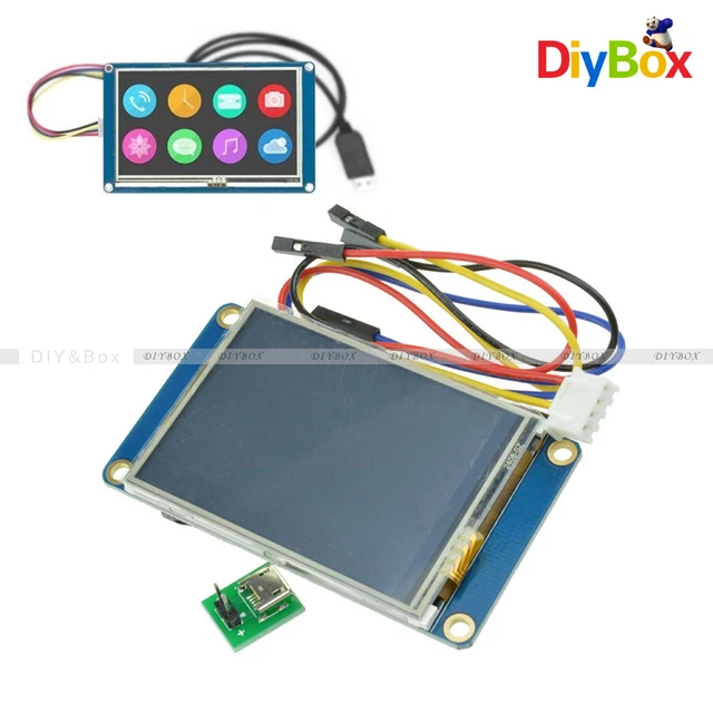 2.4& NEXTION USART HMI TFT LCD Display Raspberry Pi Cooler A+ B+ for ...