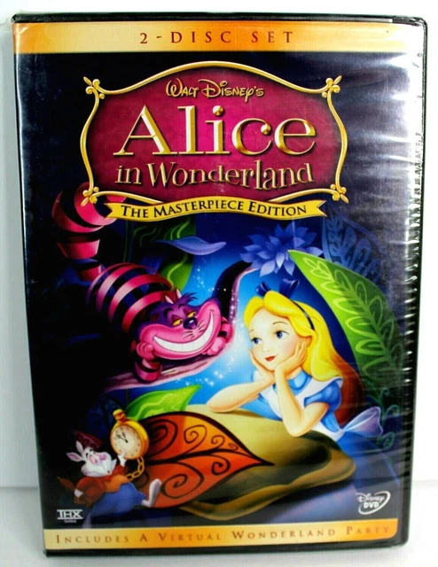 WALT DISNEY ALICE in Wonderland The Masterpiece Edition 2-Disc DVD Set ...