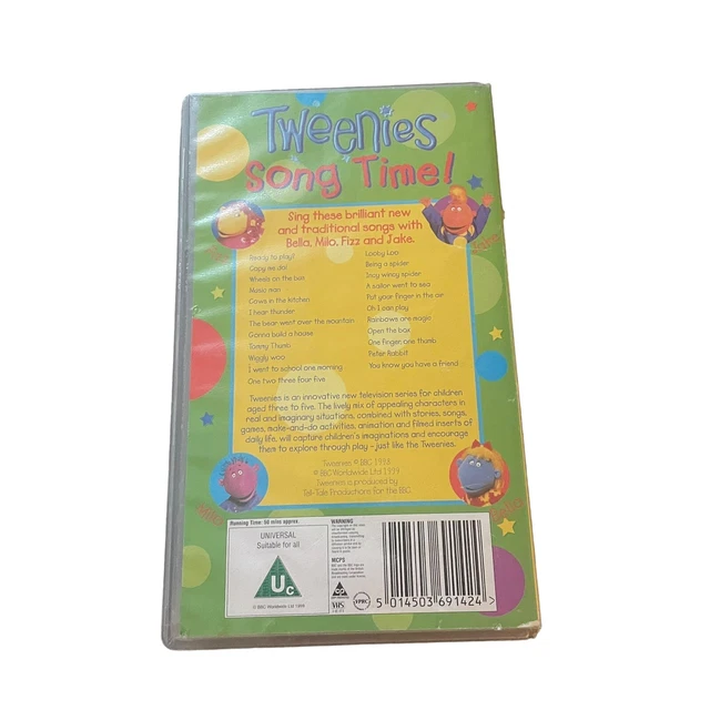 TWEENIES SONG TIME VHS Video with 23 songs! £6.95 - PicClick UK