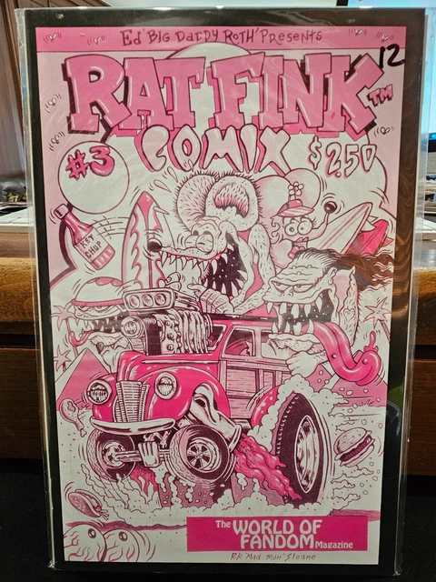 RAT FINK COMIX #3 Ed Big Daddy Roth PINK VARIANT (1991) £48.51 ...